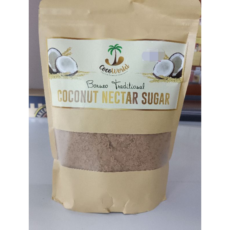 Natural Premium Borneo Traditional Coconut Nectar Sugar 500g | Shopee ...