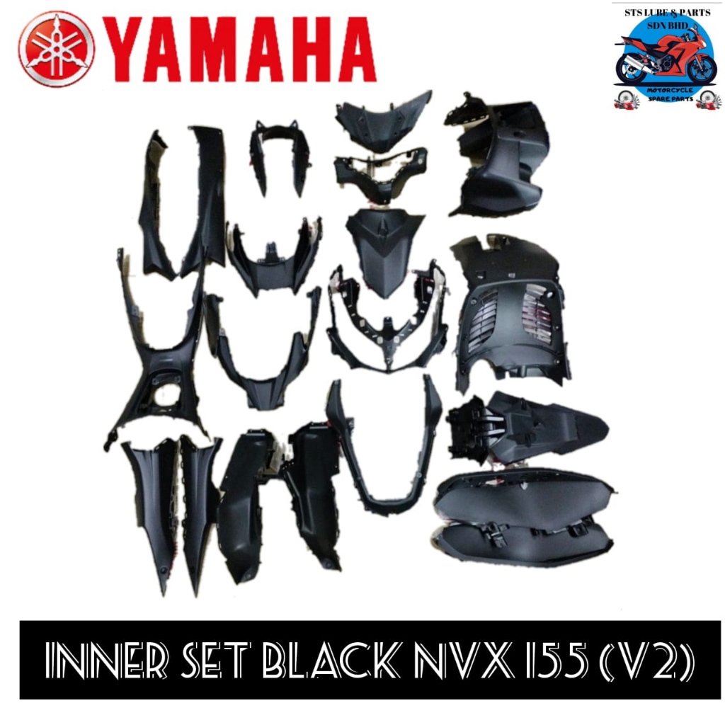 INNER SET ASSY BLACK FOR YAMAHA NVX155 V2 ORIGINAL (BBP-F8400-00 ...
