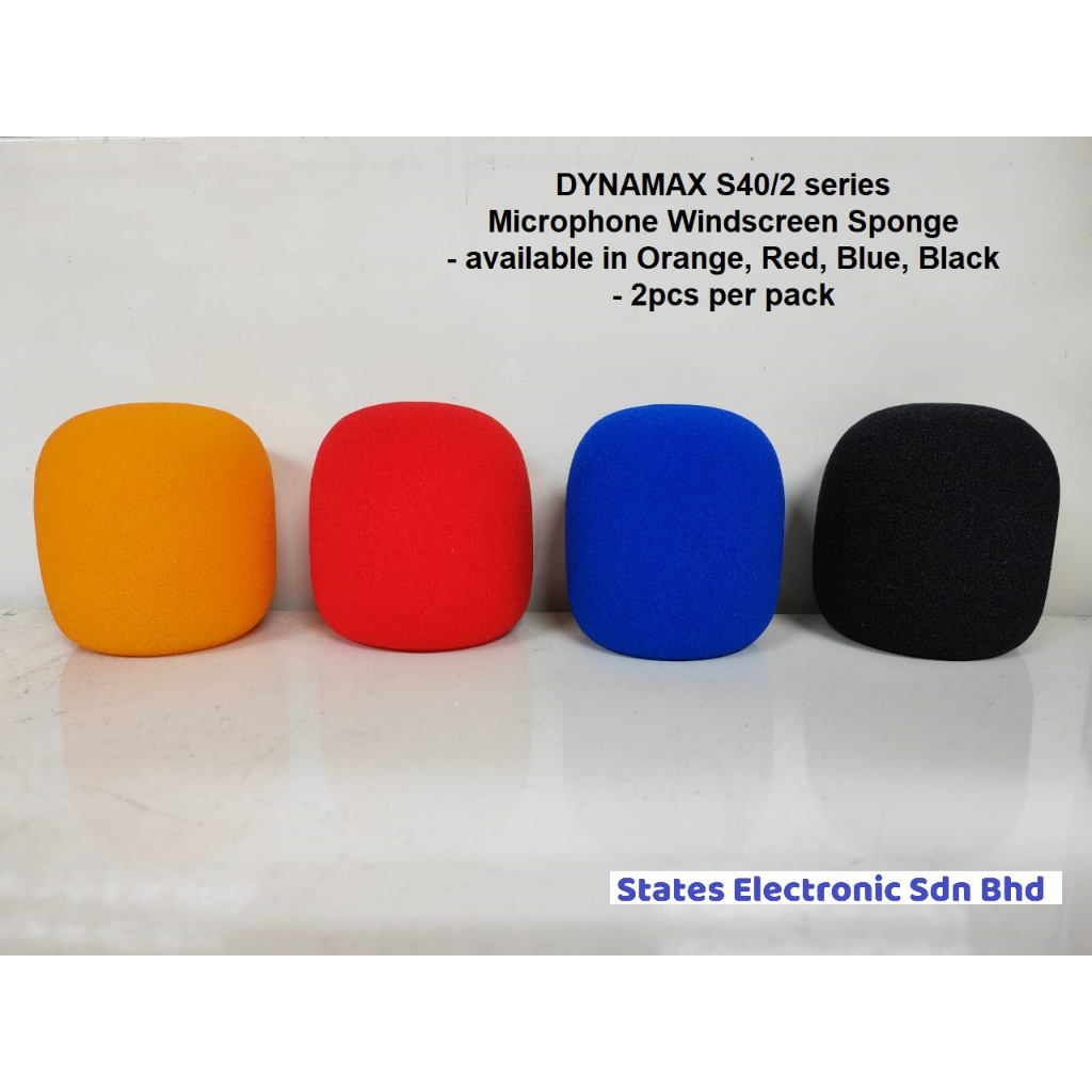 Dynamax 2pc Microphone Windscreen Mic Cover Mic Sponge (Black, Blue ...