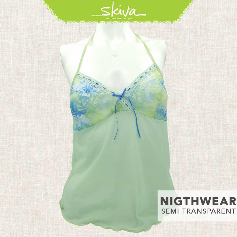 SKIVA Semi-transparent Camisole Sexy Nightwear (NW-60) | Shopee Malaysia