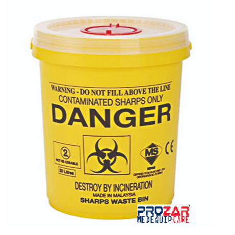 SHARP BIN 2.5L / 5L / 10L/20L BIOHAZARD CONTAINER WITH COVER | Shopee Malaysia