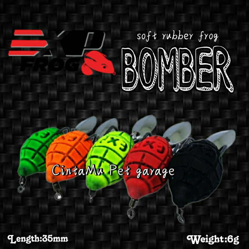 EXP Bomber Soft Rubber Frog Expert For Snakehead Hunter Haruan/Toman Bunga/Bujuk | Shopee Malaysia