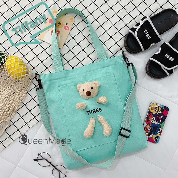 Teddy Cute Tote Bag Student Tote Bag Aesthetic Cute Bag Tote Bag Women ...
