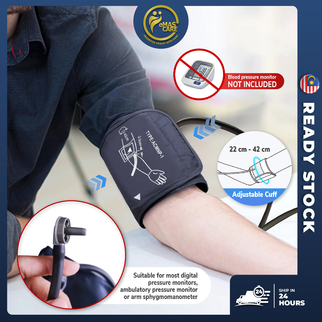 Nylon Spare Part Cuff Bl00d Pressure Machine Large Adult Arm Single ...