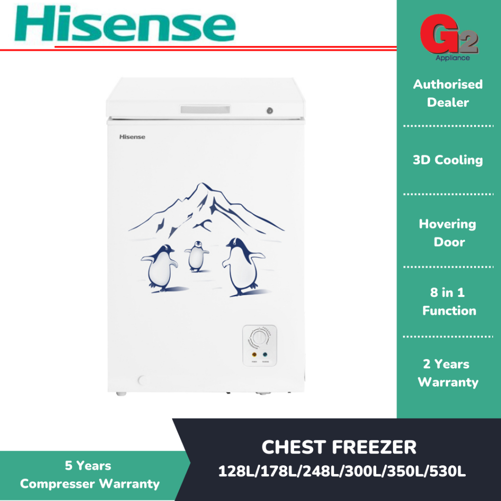 HISENSE CHEST FREEZER (128L/178L/248L/300L/350L/530L) - HISENSE ...