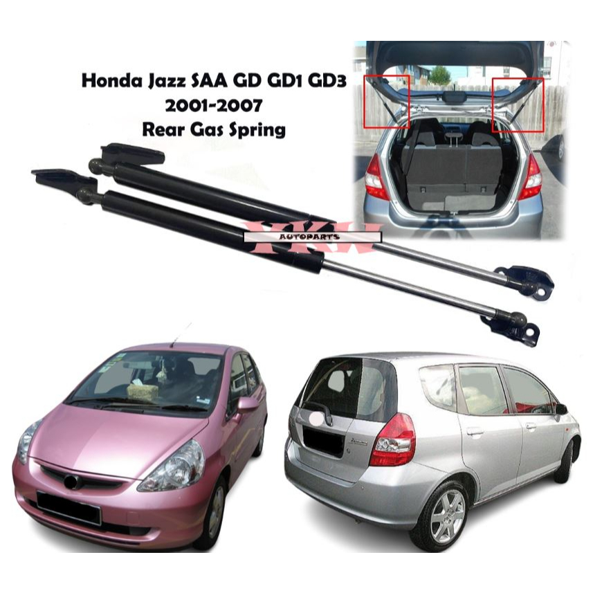 Honda Jazz SAA GD GD1 GD3 2001-2007 Rear Bonnet Hood Damper Gas Spring ...