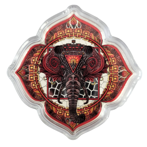 2022 Solomon Islands 7 Chakras Series - Elephant of the 1st Chakra 2 oz ...