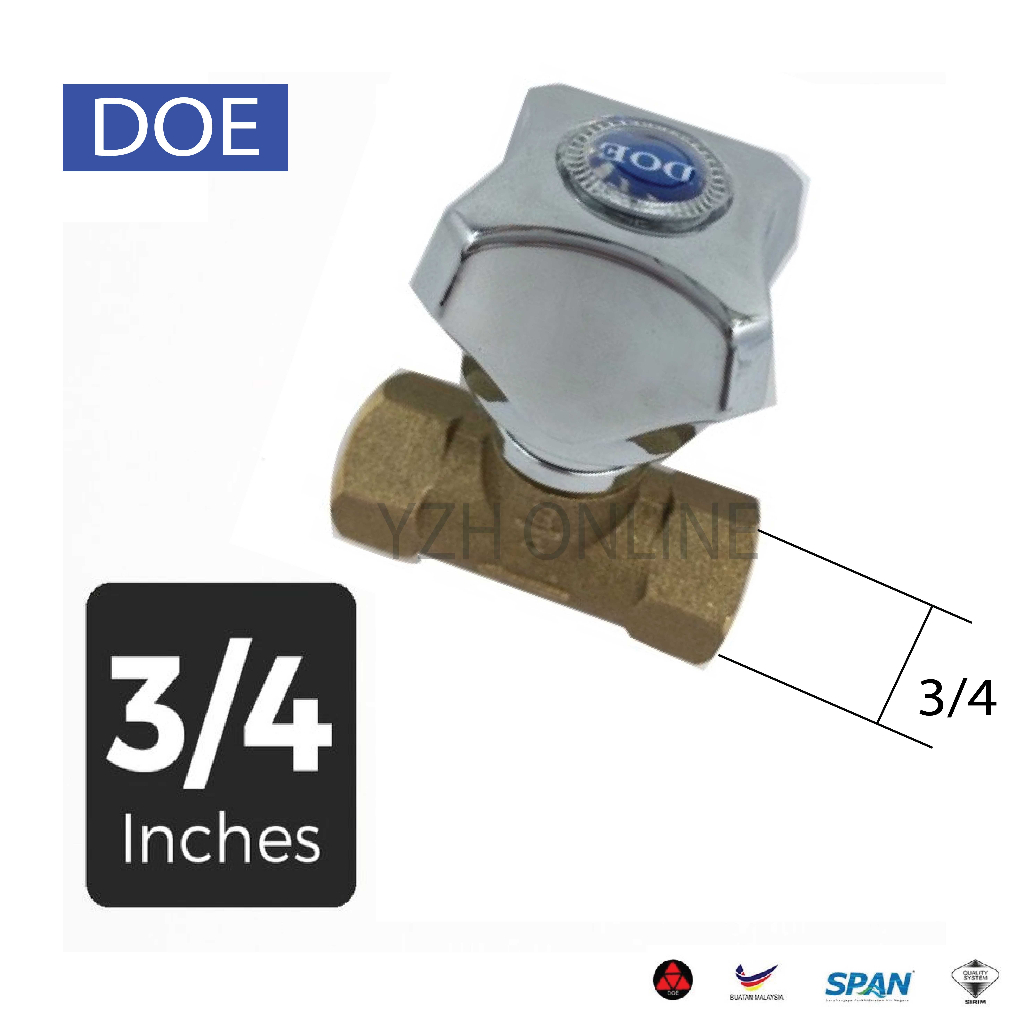 DOE Stop Cock / Max Tap / SWSC Stop Cock 1/2, 3/4 For bathroom | Shopee ...