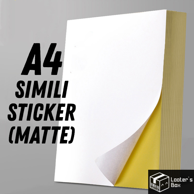 10 Sheets A4 Simili Sticker Matte Paper Texture for Inkjet Laser ...