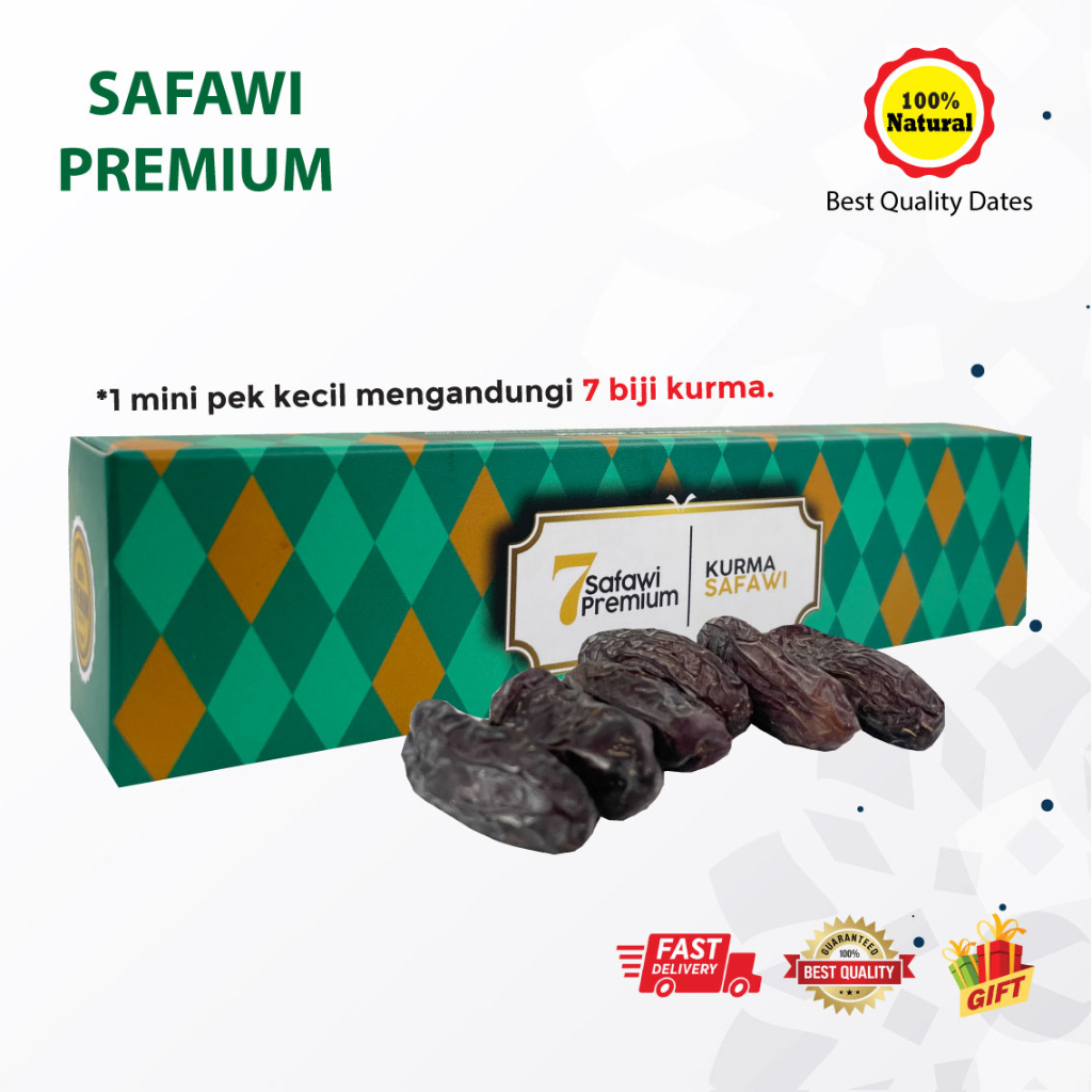 KURMA SAFAWI AA JUMBO | AJWA LARGE | MARIAMI AAA | PREMIUM DATES 7PCS ...