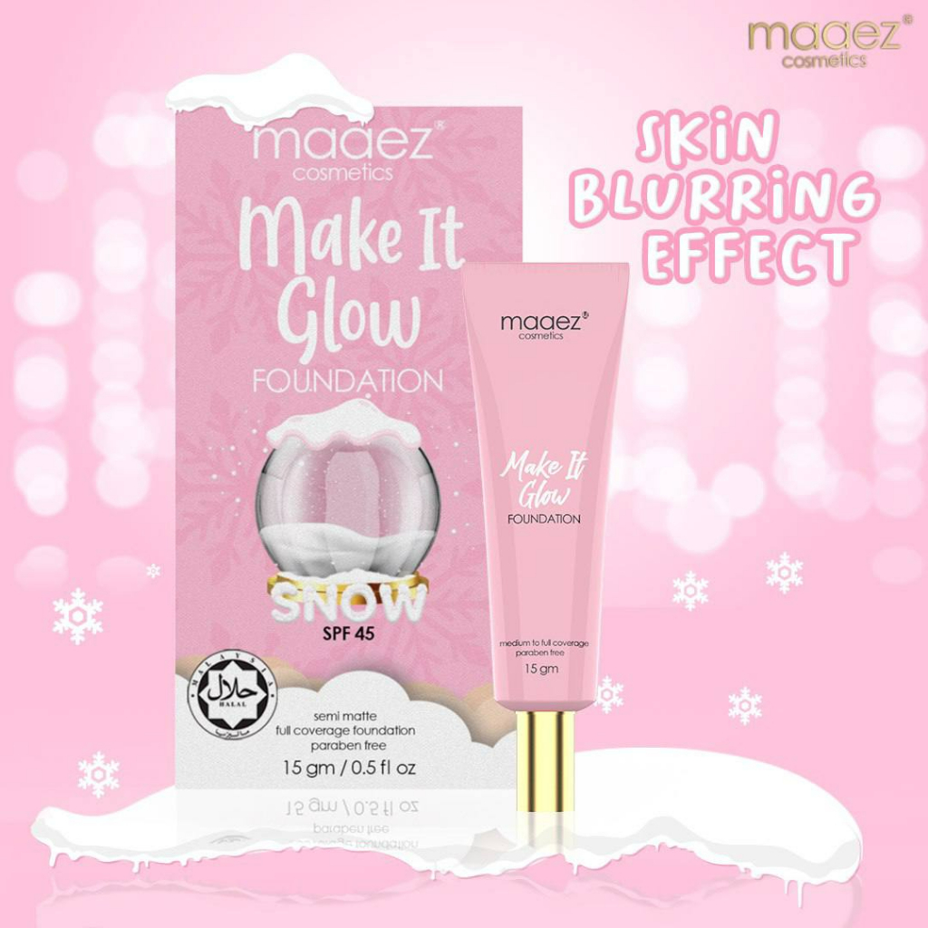 Maaez Foundation Make It Glow by Maaez Cosmetics | Shopee Malaysia