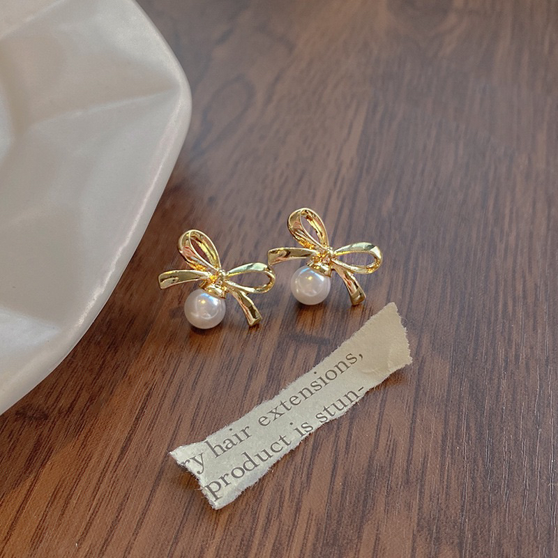 Ear Clip Anting-anting subang telinga earrings ear ring bunga ribbon ...