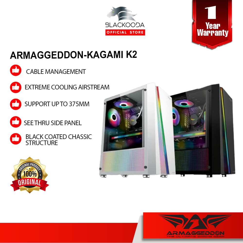 Armaggeddon-Kagami K2 Excellent ATX Gaming PC with RGB Lightning Effect ...