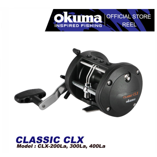 (Max Drag 5Kg-6kg) Okuma Classic Pro CLX (Right/Left handle Levelwind ...