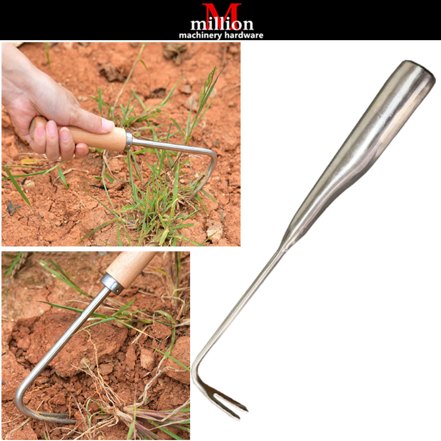 Steel Handle Garden Manual Weeding Transplant Tool Hand Weeder Removal ...