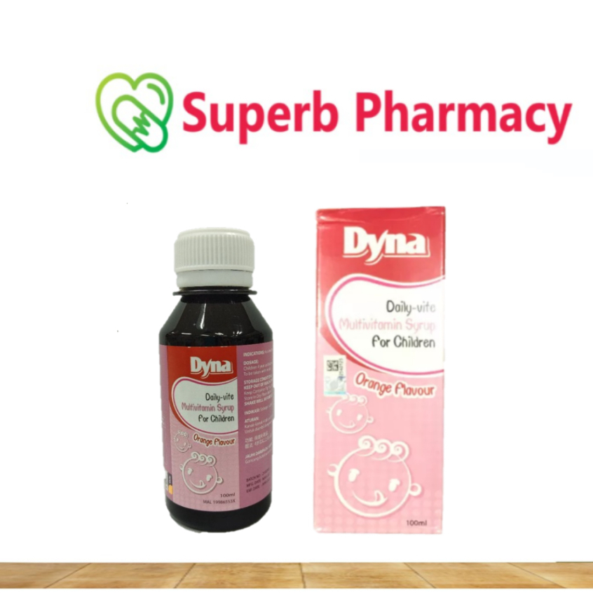 Dyna Multivitamin Syrup Vitamin Tambah Selera Makan / Kuatkan Badan ...