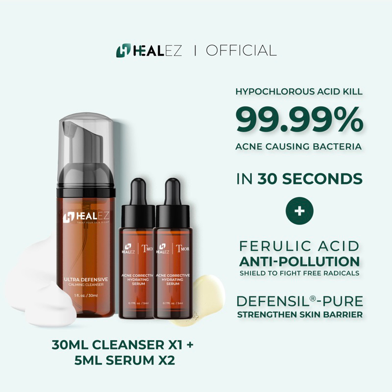 HEALEZ Acne Corrective Hydrating Serum | Ultra Defensive Calming ...