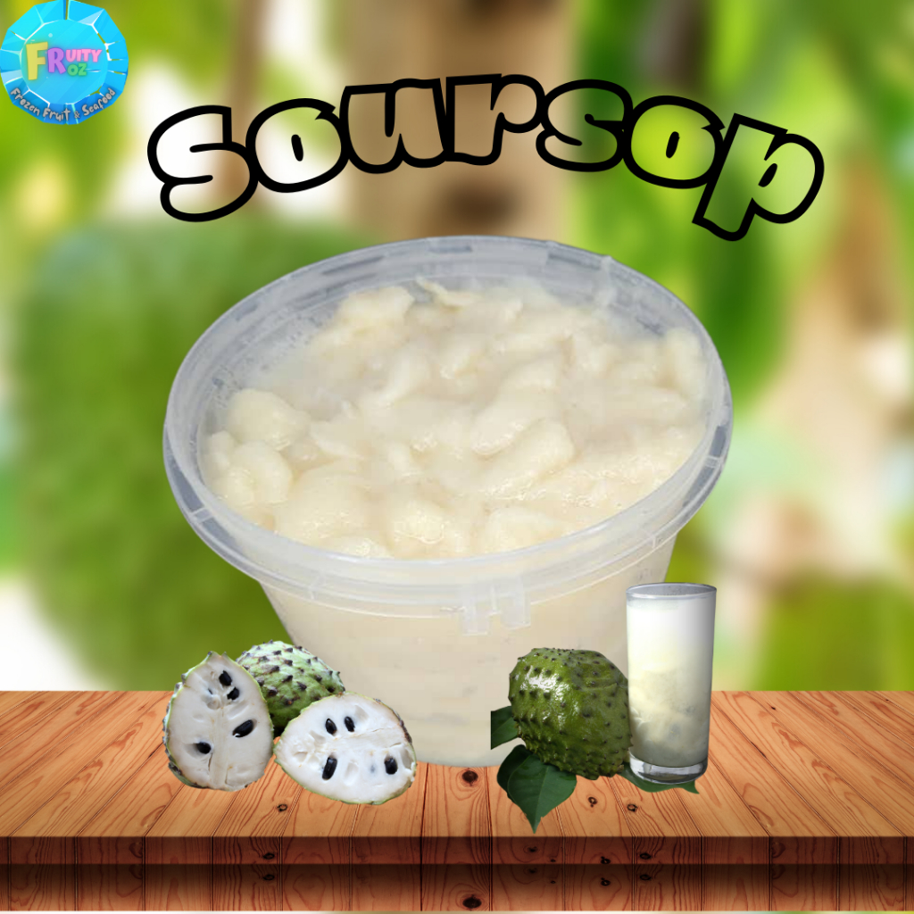 [1kg] Frozen Soursop Puree / Isi Durian Belanda Sejuk Beku | Shopee ...