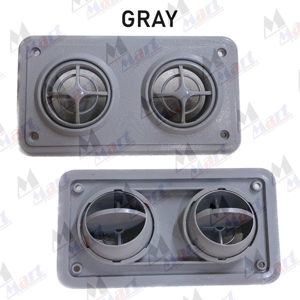 Universal Bus Van Air Cond Louver Vent Outlet (Gray / Black) 冷气出风口 ...