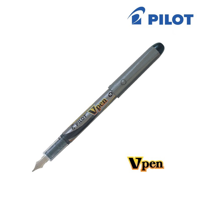Pilot V-Pen Fountain Pen - Black SVP-4M-B (Medium Point) Liquid Ink ...