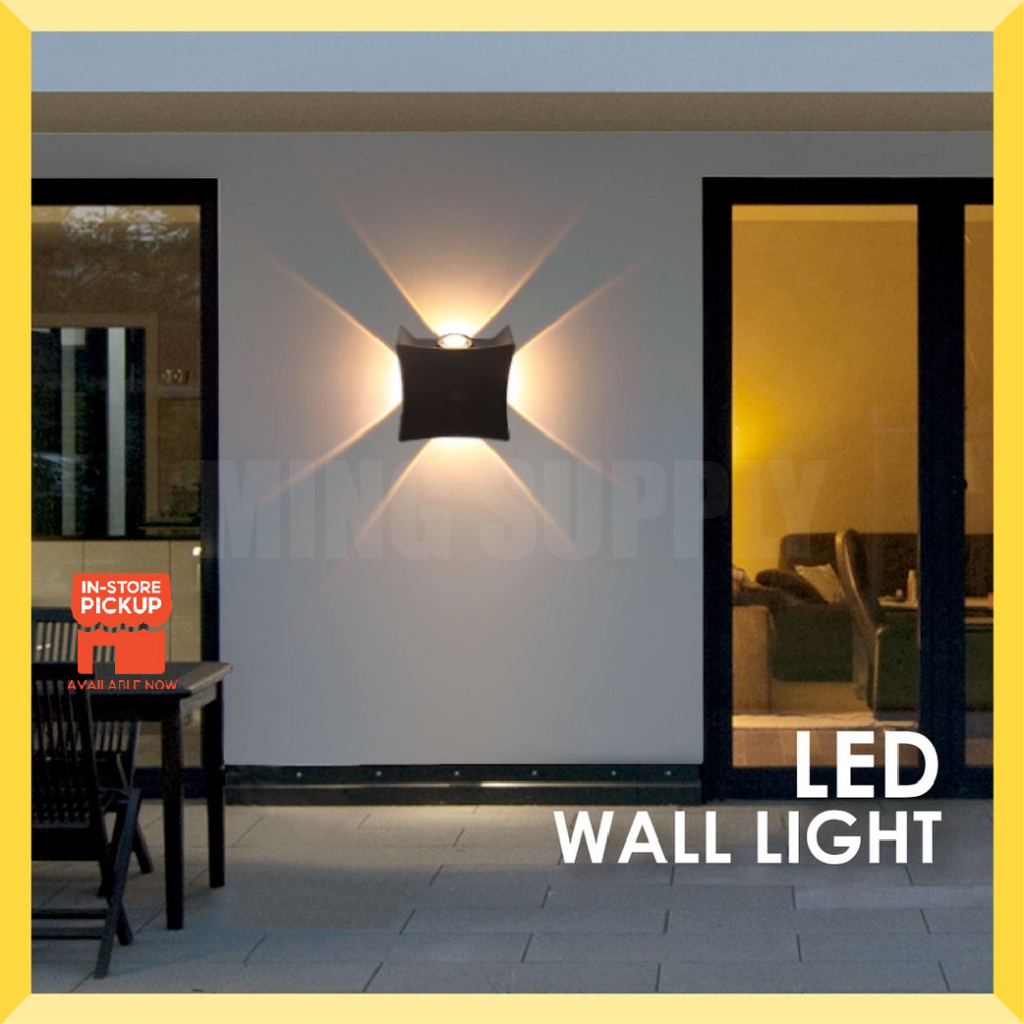 MS LED Wall Lamp 4x1W Sparkle Indoor Outdoor Decoration Light ...