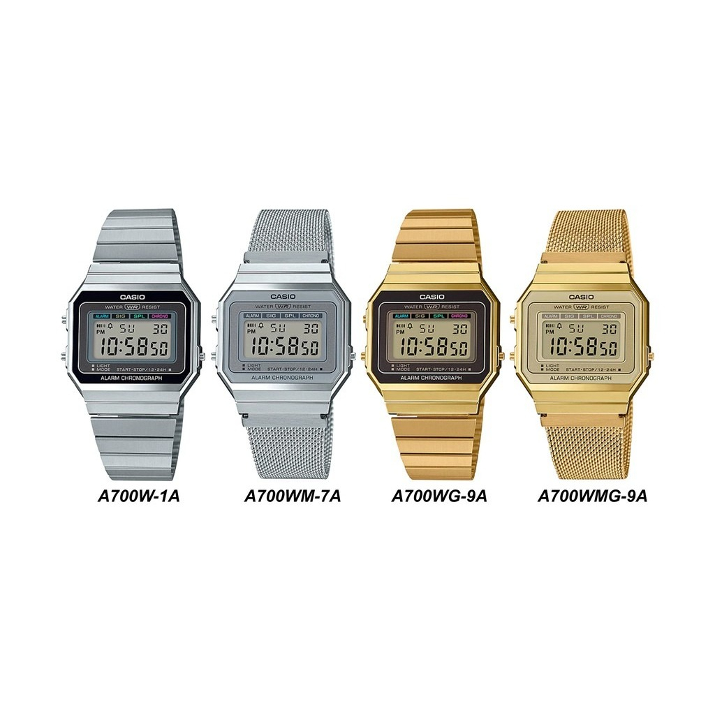 CASIO SUPER SLIM A700 A700WM / A700WMG / A700W / A700WG | Shopee Malaysia