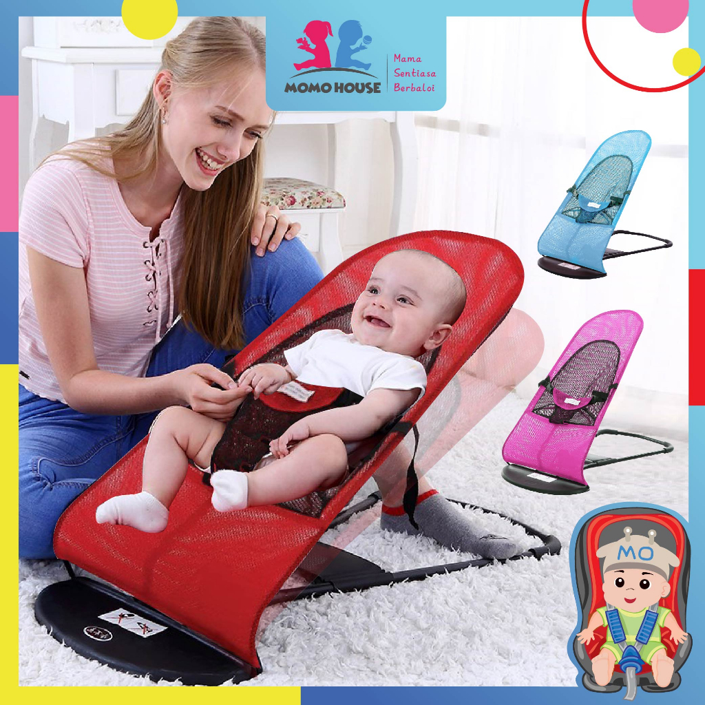 Foldable Baby Balance Chair Rocker Bouncer Chair Buai Lantai | Shopee ...