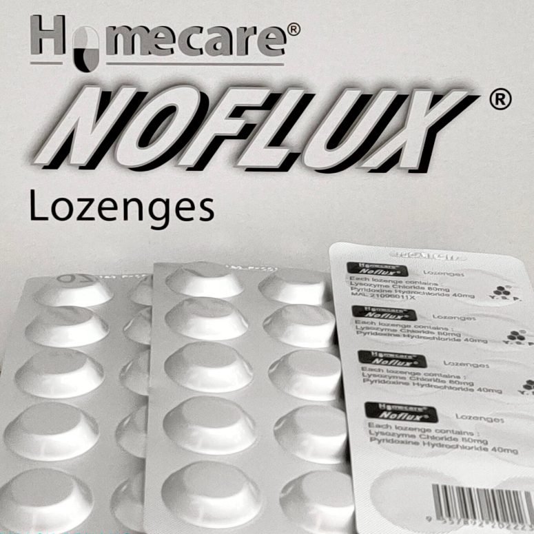 HOMECARE NOFLUX LOZENGES 50'S 1 BOX UBAT SAKIT TEKAK | Shopee Malaysia