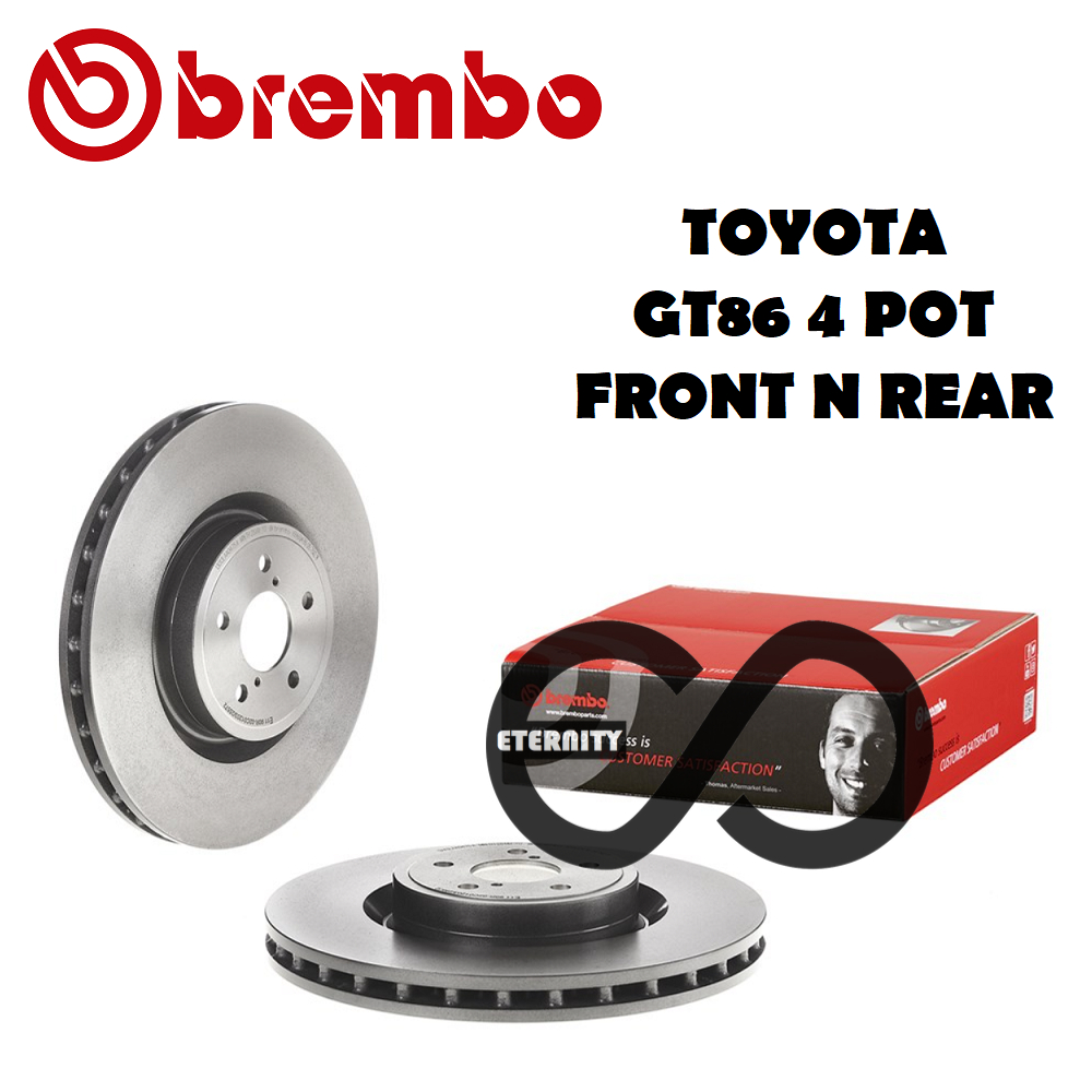 Original Brembo Front Rear Disc Rotor - Toyota GT86 4 Pot | Shopee Malaysia
