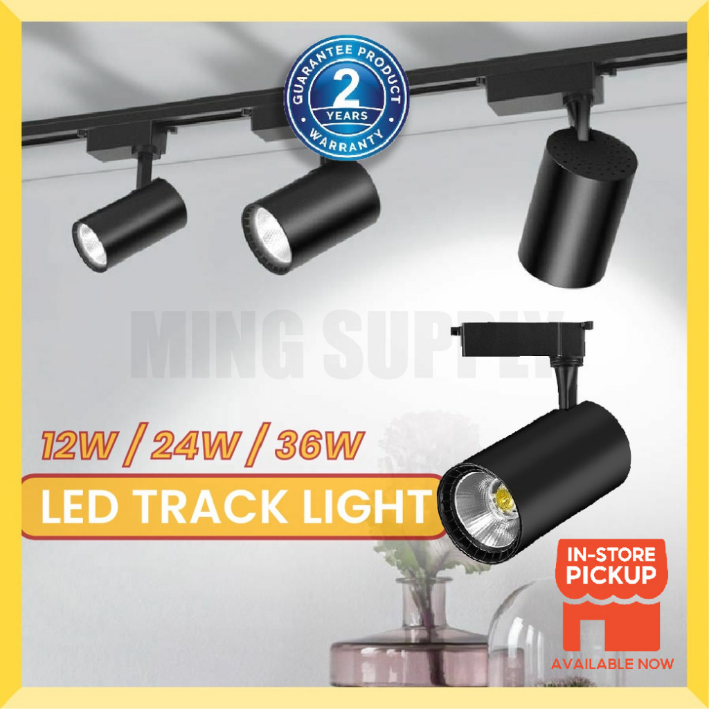 MS_ LED Track Light 12W 24W 36W COB Spotlight Ceiling Lighting Spot ...