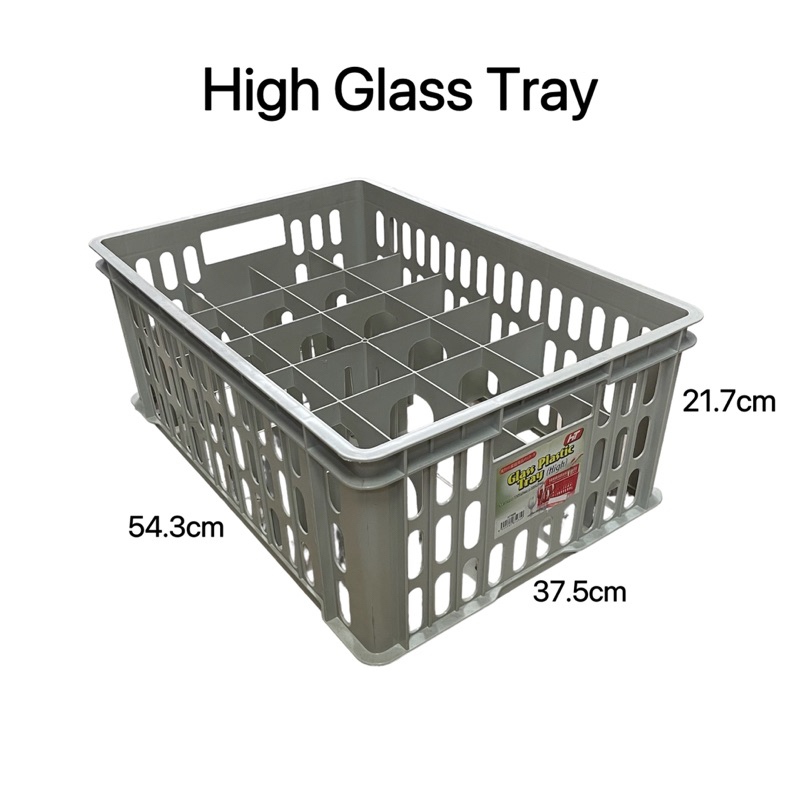Stackable High Wine Glass Cup Tray Rack Storage Crate 889 / Bottle Tray ...