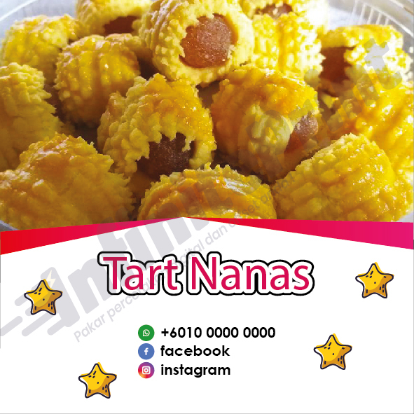 [READY STOCK] Kuih Raya Sticker Product - Label 3cm / 4cm / 5cm / 6cm ...