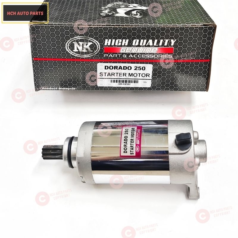 STARTER MOTOR ASSY - KEEWAY - DORADO 250/ BLACK KNIGHT 250/ WMOTO V16 ...