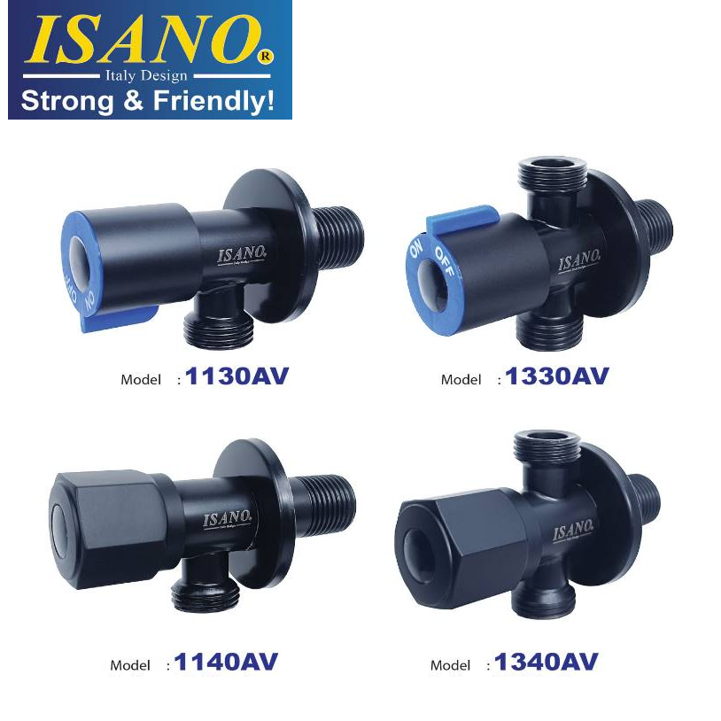 ISANO BLACK ANGLE VALVE & TWO WAY - 1130AV / 1140AV / 1330AV / 1340AV ...