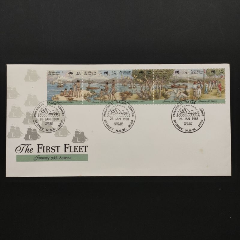 1988 First Day Cover Australia - The First Fleet (January 1788: Arrival ...