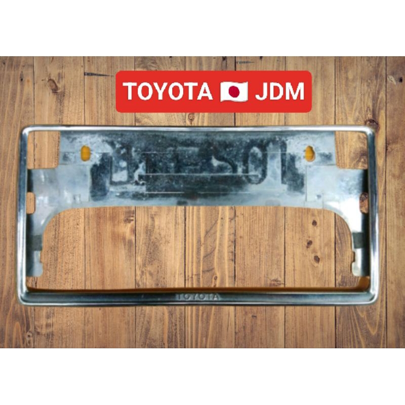 Frame Plate Toyota JDM BLACK TAG / GOLD | Shopee Malaysia
