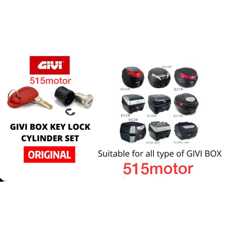 GIVI LOCKSET KUNCI KOTAK GIVI BOX KEY LOCK SET (#Z1565) | Shopee Malaysia