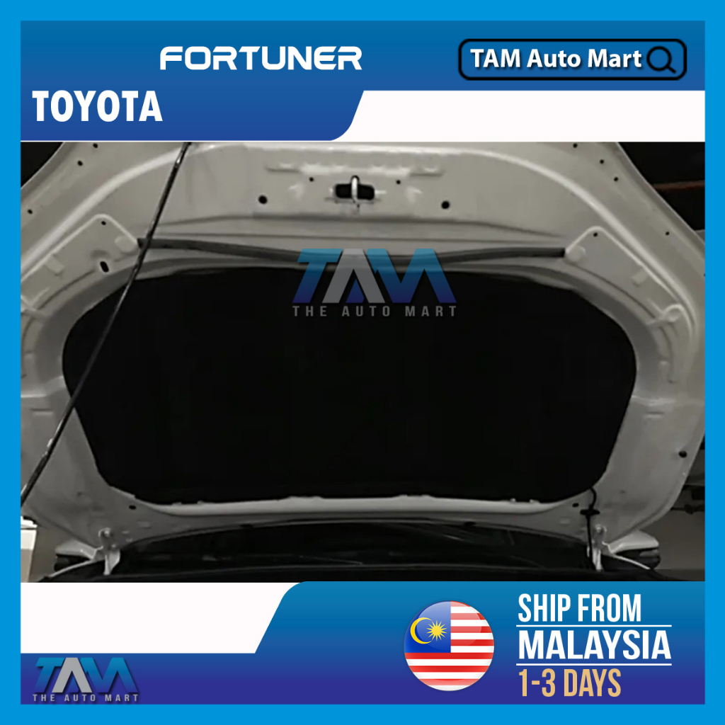 Toyota Fortuner Front Bonnet Engine Cover Sound Proof Cover Hood ...