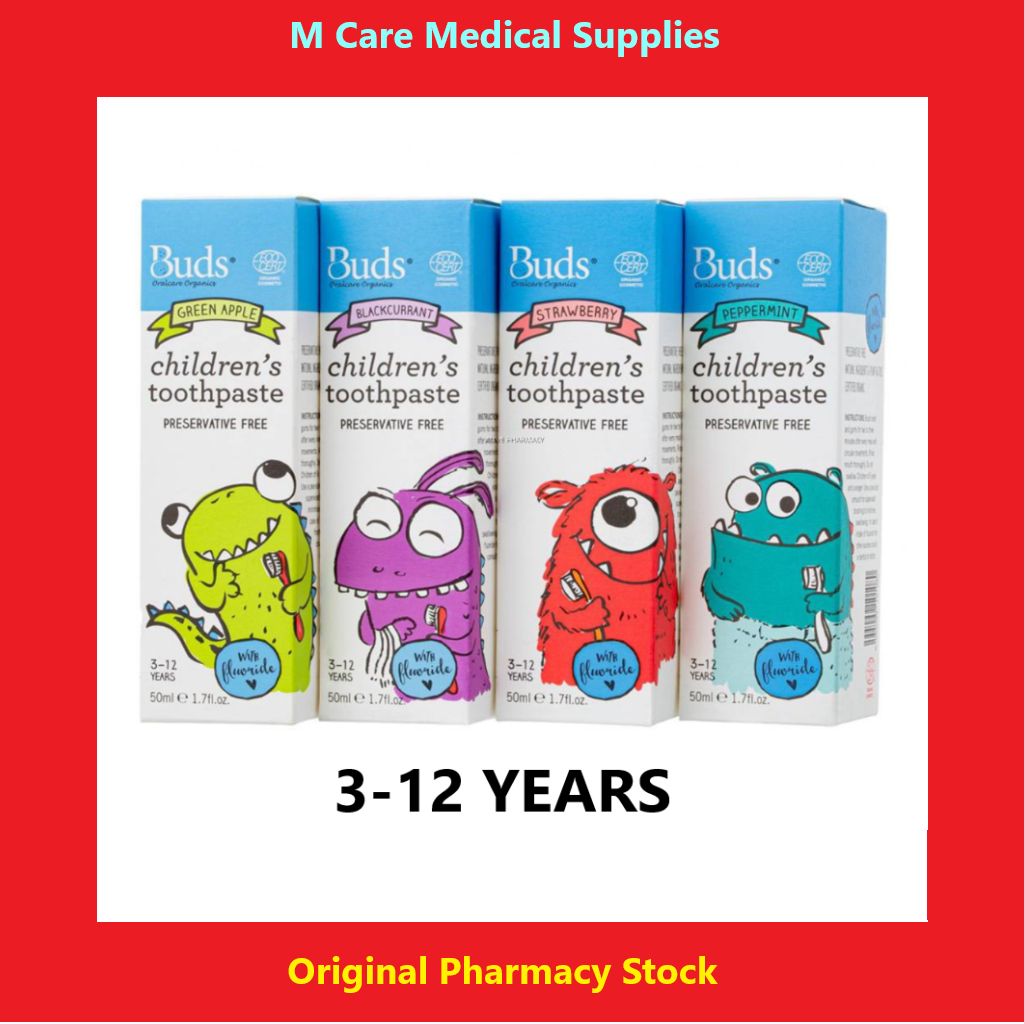Buds organic : Children toothpaste 3-12 year old (Flouride)- GREEN ...