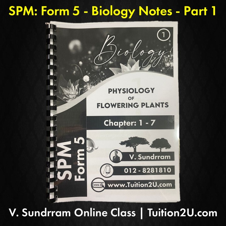 SPM Biology: Form 5 - Theme 1 - Notes - (For V. Sundrram Biology ...