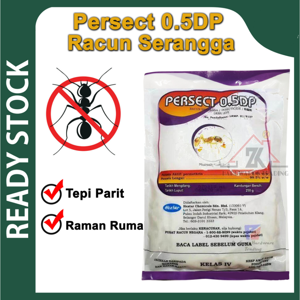 Persect 0.5DP Insecticide Ant Powder Pest Control Ant Bait Racun ...