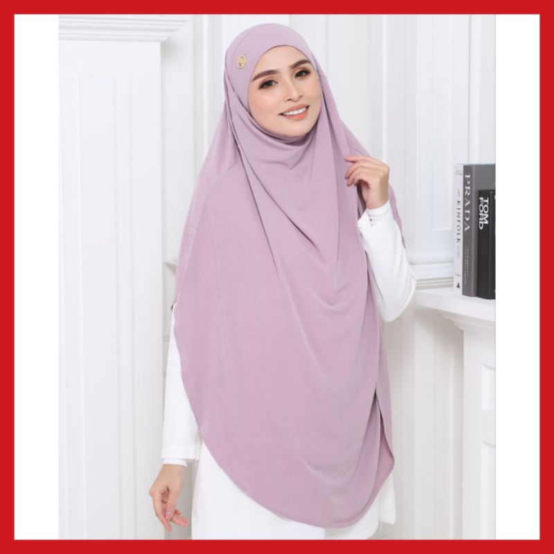 Tudung Sarung Labuh Khimar Medina Moscrepe Plain Instant Scaft Labuh ...