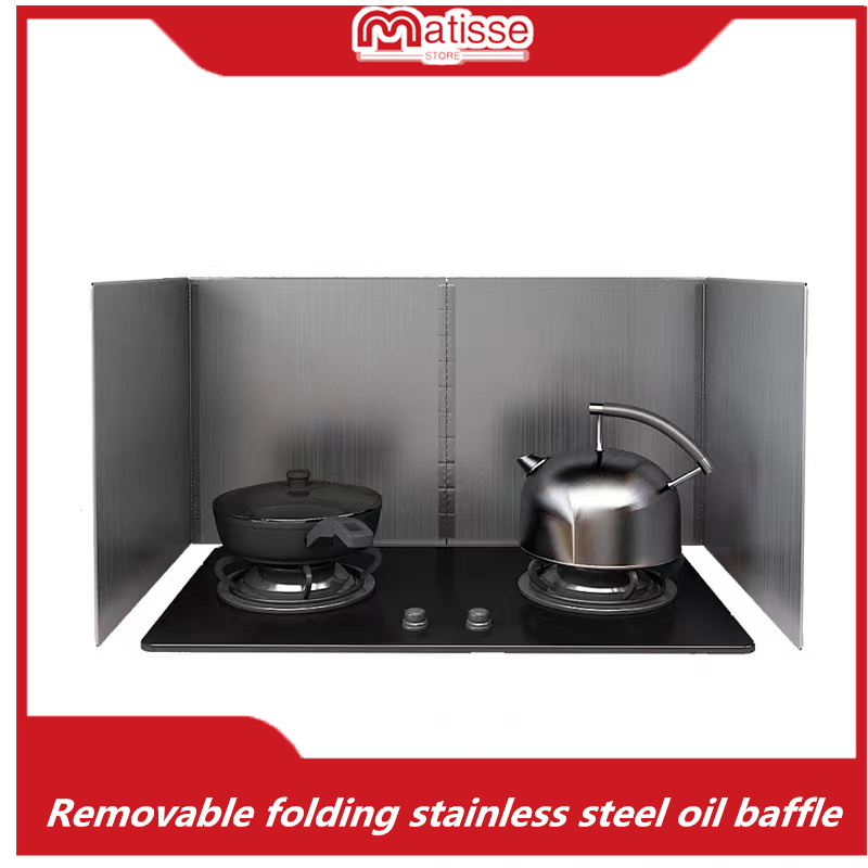 (In stock) Removable kitchen stainless steel oil baffle, foldable ...