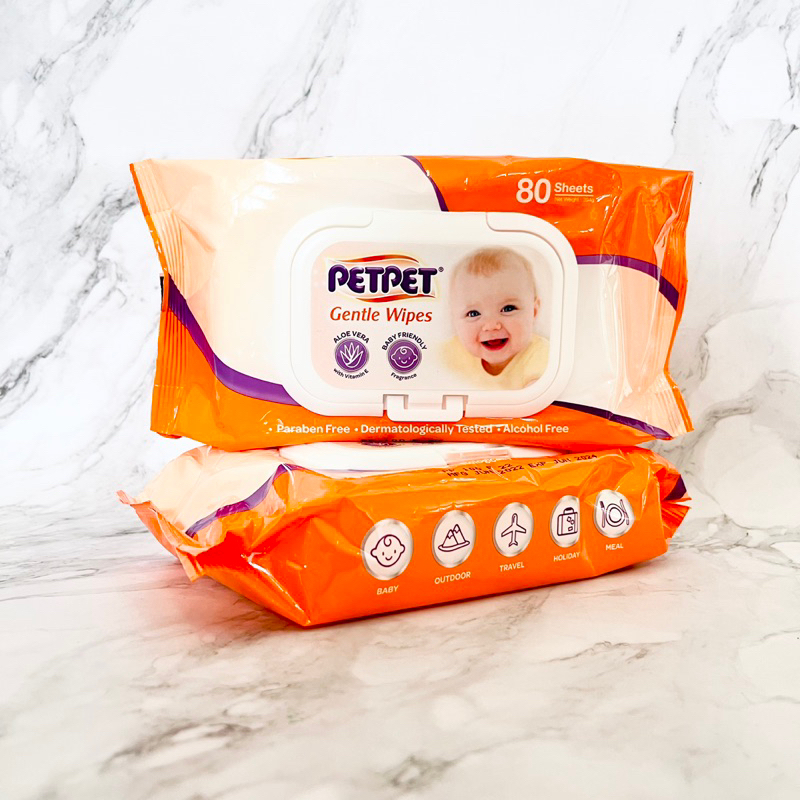 PETPET Baby Wipes / Antibacterial Wipes (80's x 1 Pack) | Shopee Malaysia