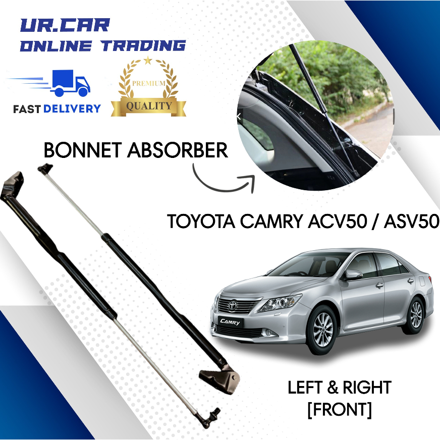 TOYOTA CAMRY ACV50 / ASV50 BONNET ABSORBER FRONT (DEPAN) LEFT & RIGHT ...