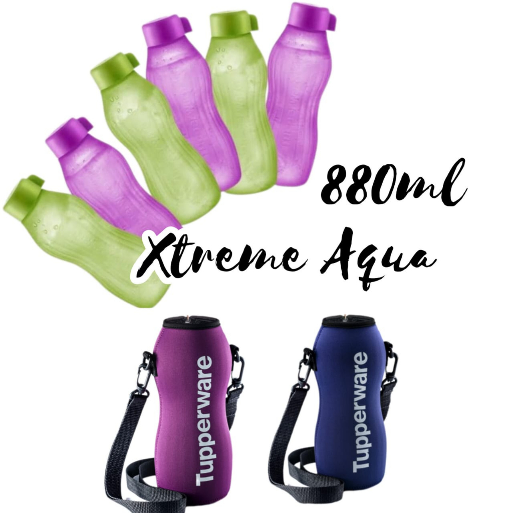 Eco Fit pouch/sarung botol air tupperware 880ml/Botol air xtreme aqua ...