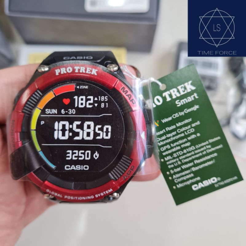 Casio Protrek Smart Outdoor Watch WSD-F21HR-RD/WSD-F21HR Red with Heart ...