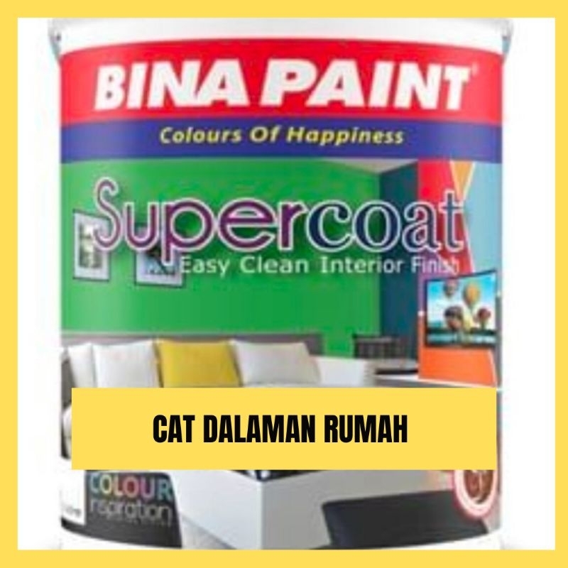 BINA PAINT SUPERCOAT Cat dalaman bangunan atau rumah Interior Design ...