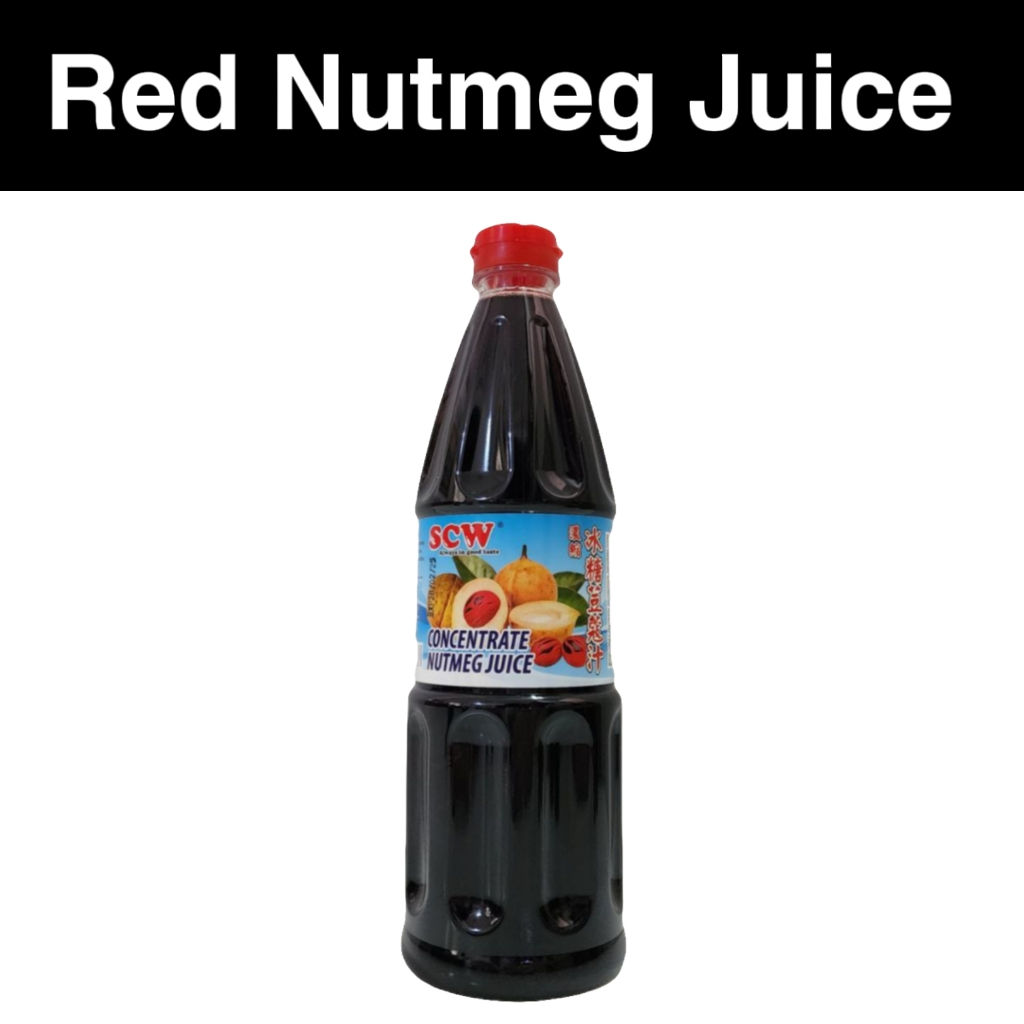 Concentrated Red Nutmeg Juice Penang SCW 1 Litre 槟城特产浓缩冰糖红豆蔻 Sirap Buah ...