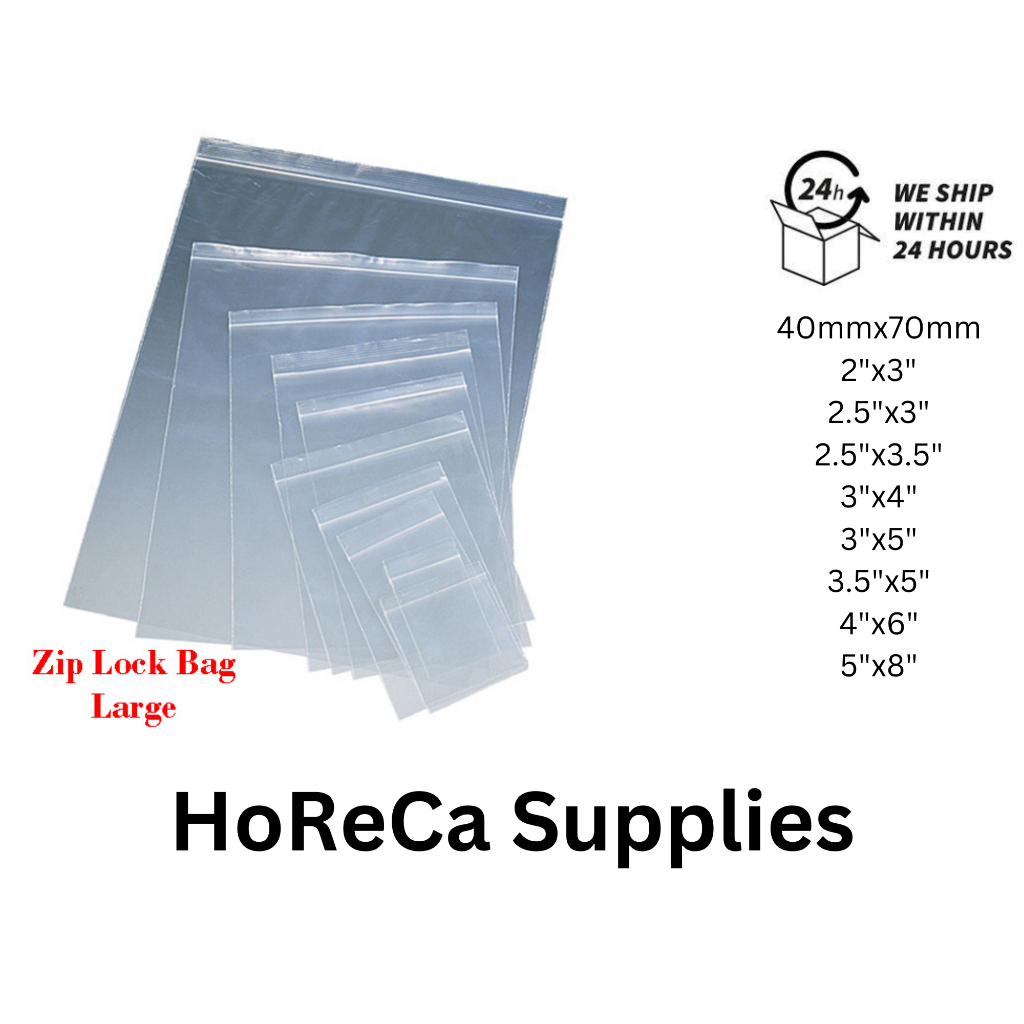 100PCS ZIP BAG/ZIPPER BAG/SELF LOCK BAG/SELF SEAL BAG/Plastik ...